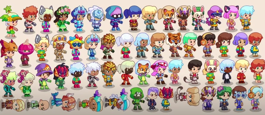 Look how many unused items and hairstyles are shown in this Prodigy ...