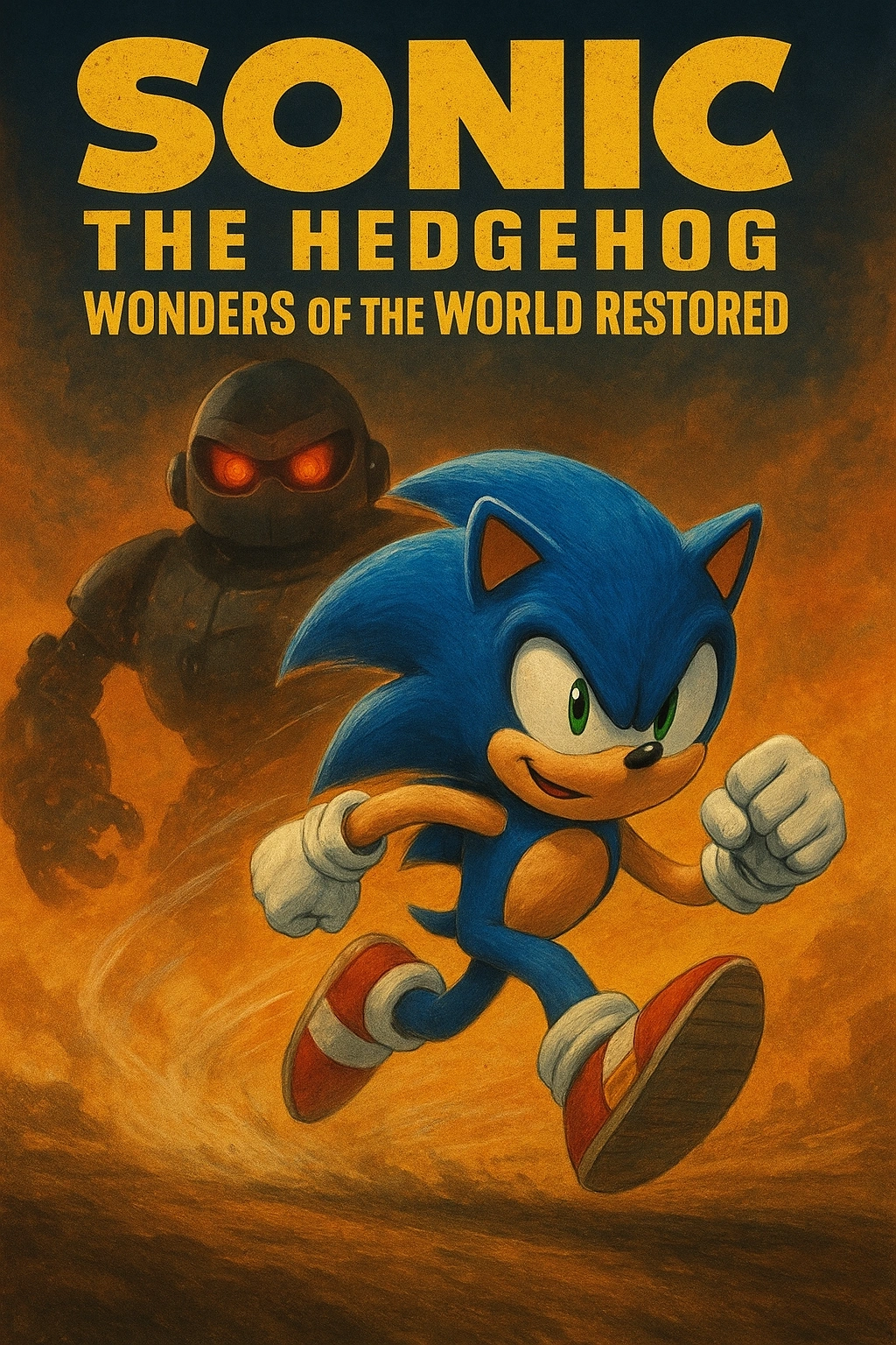 Concept poster for Sonic the hedgehog: wonders of the world restored ...