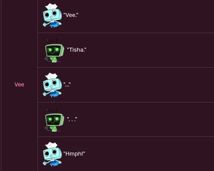 I still don't understand why Vee and Tisha hate eachother | Fandom