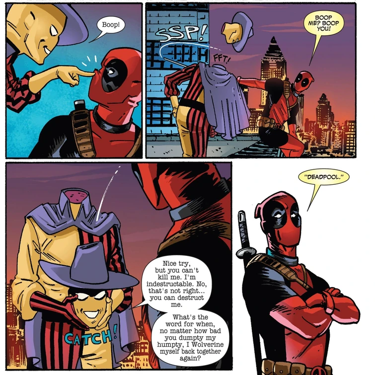 If you chop off Deadpool’s head, would his head grow a new body or ...