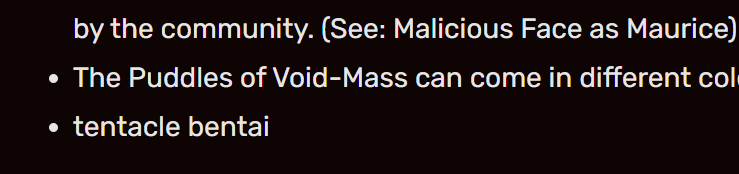 Puddle of Void Mass got vandalized | Fandom