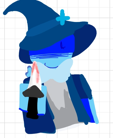 blue noob evil edition doodls | Fandom
