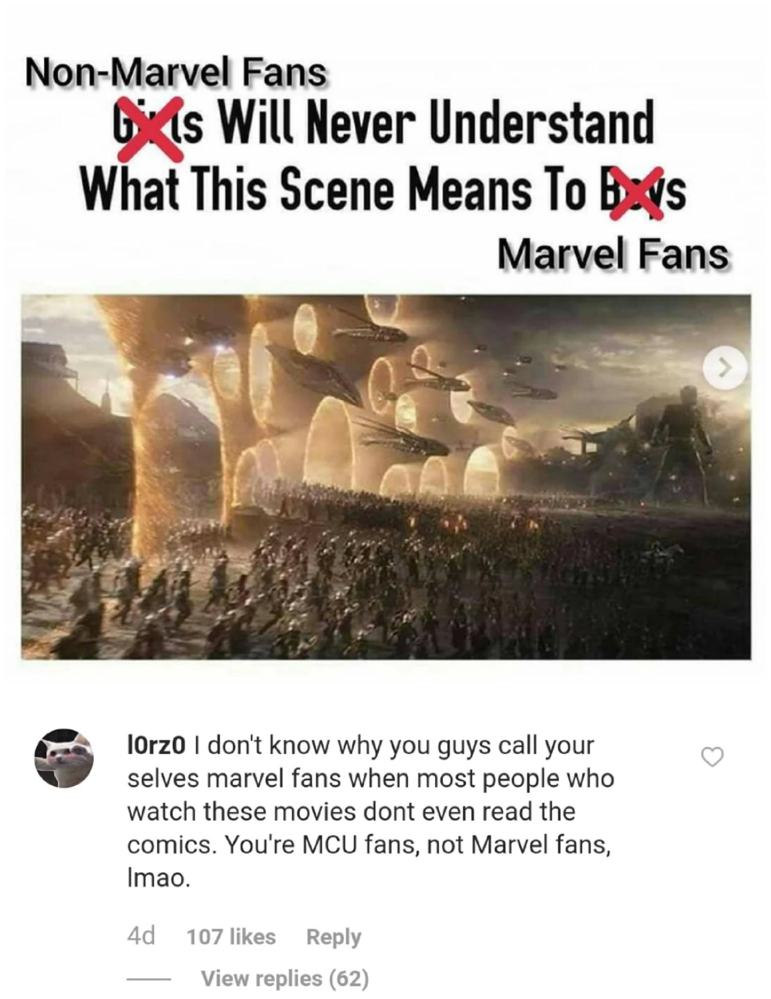 Are MCU fans not Marvel fans? | Fandom