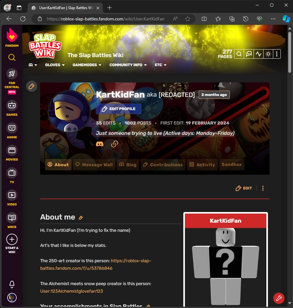 let's go 1k posts. | Fandom