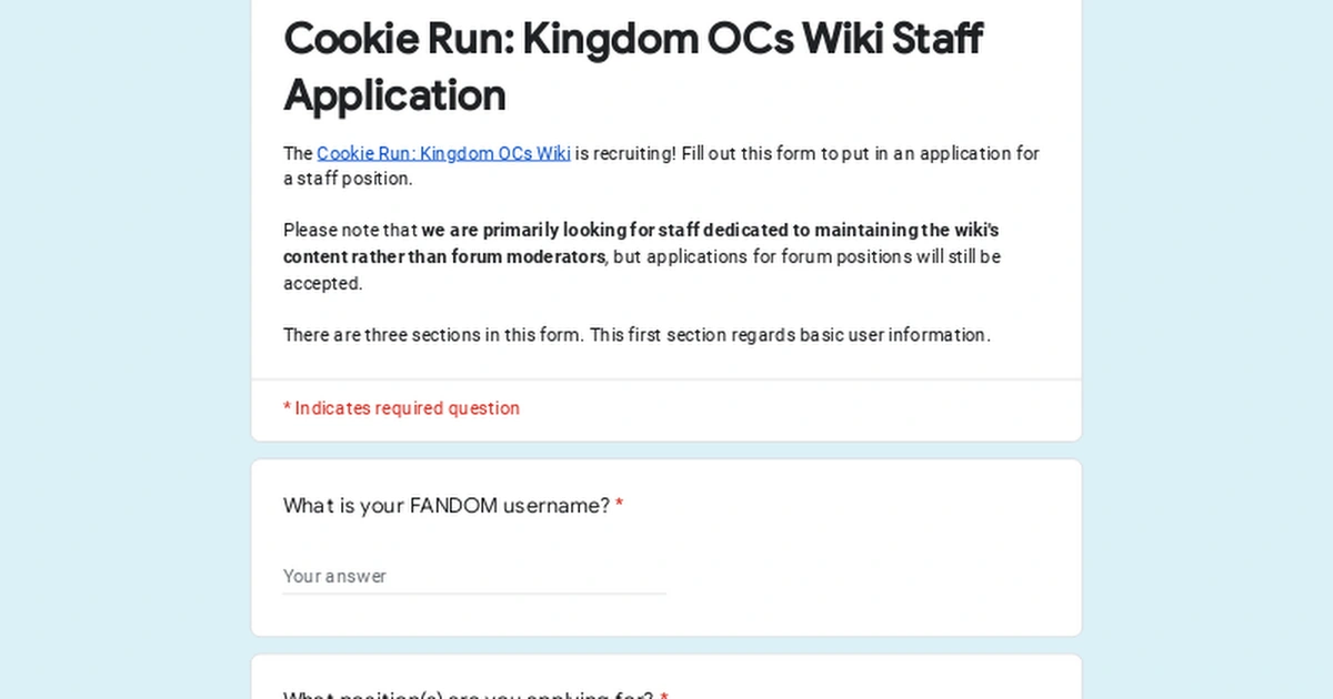 Last chance for staff applications! | Fandom