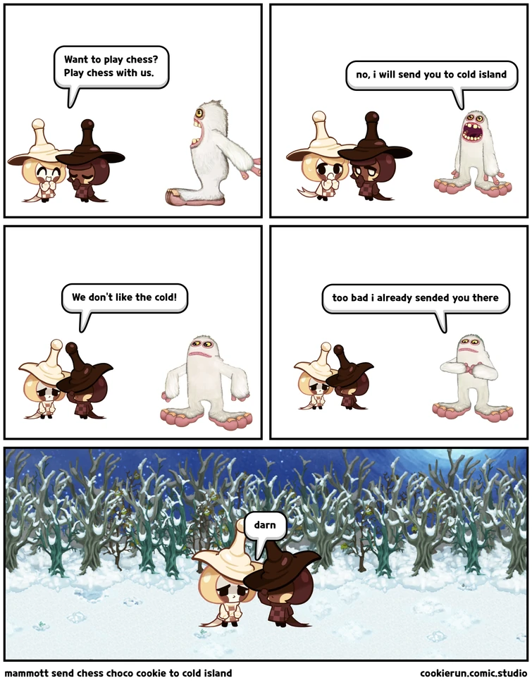 Mammott sends chess choco to cold island | Fandom