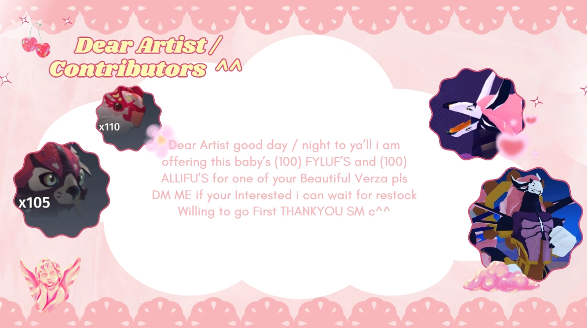 Dear Artist / Contributers | Fandom