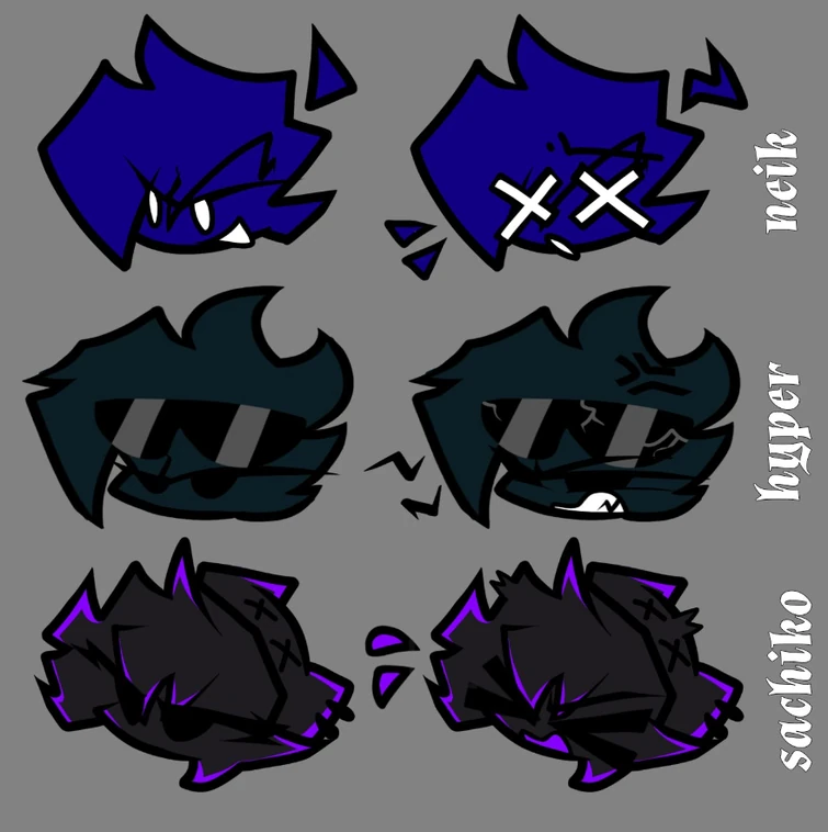 FNF Deadly Trio Icons (By Sachiko) | Fandom