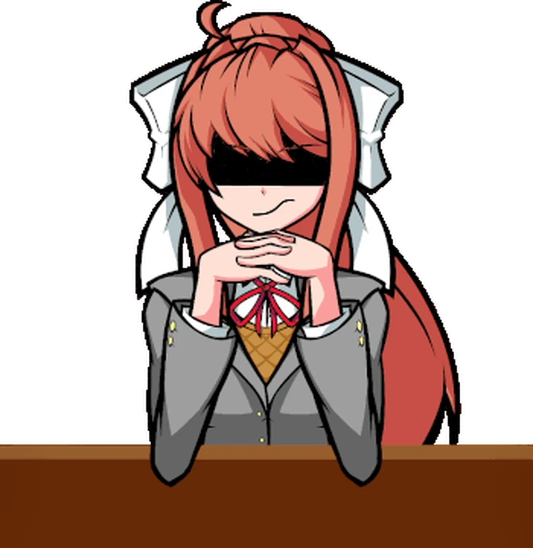 So i remade Corruption monika with unpixeled Monika | Fandom