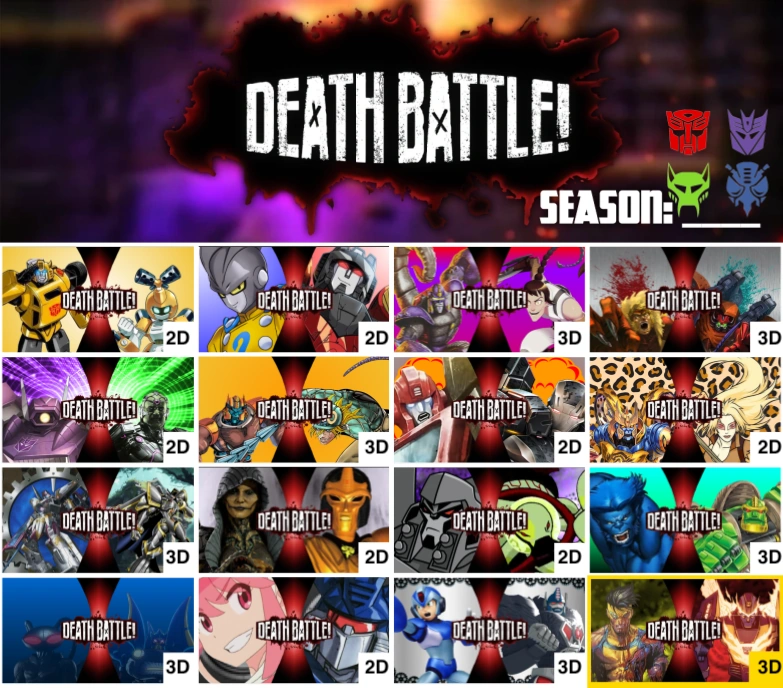 Two new Hypothetical Seasons, All Transformers and All Jojo | Fandom