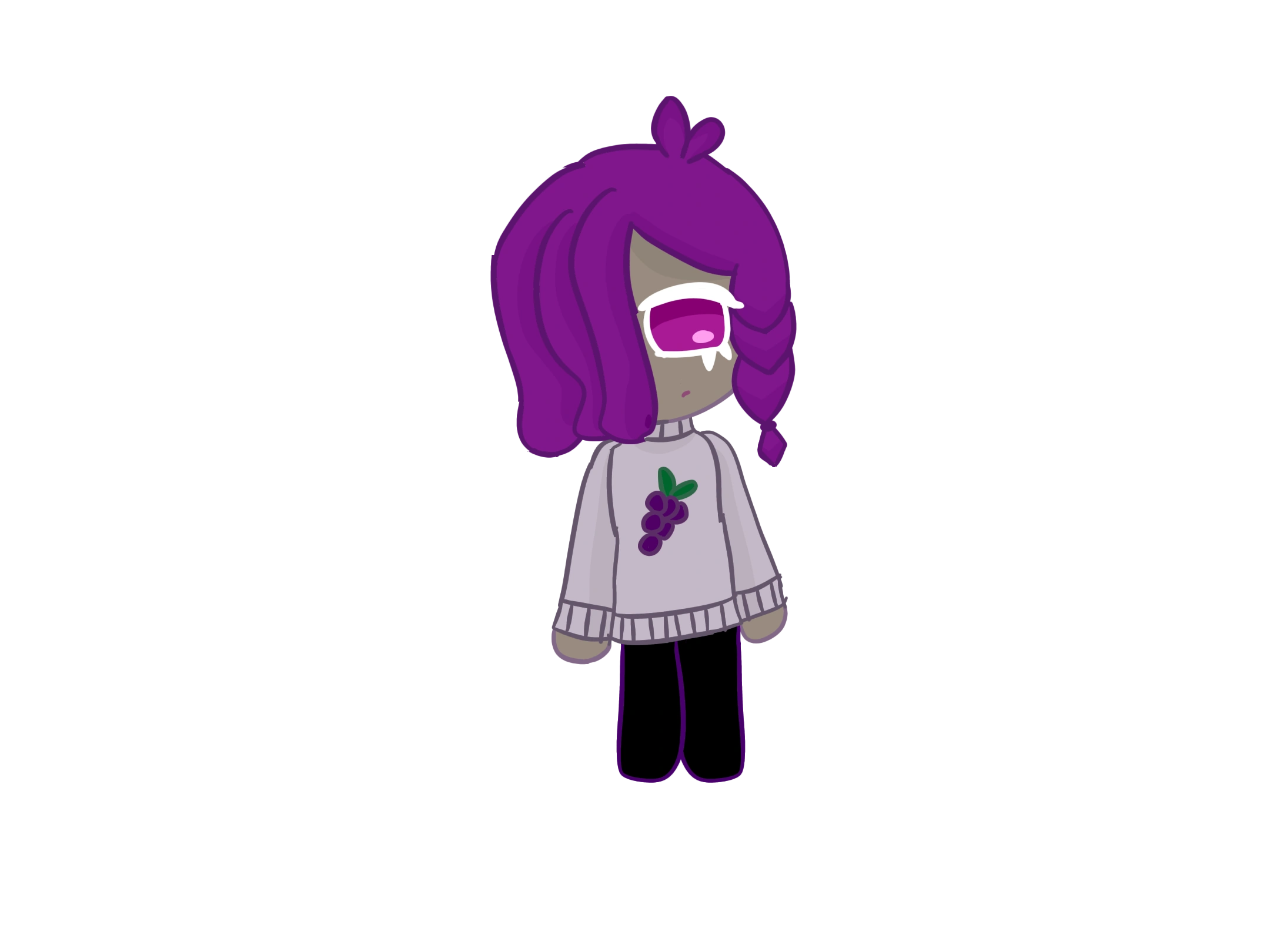 Finished drawing a new OC, Grape Licorice Cookie | Fandom