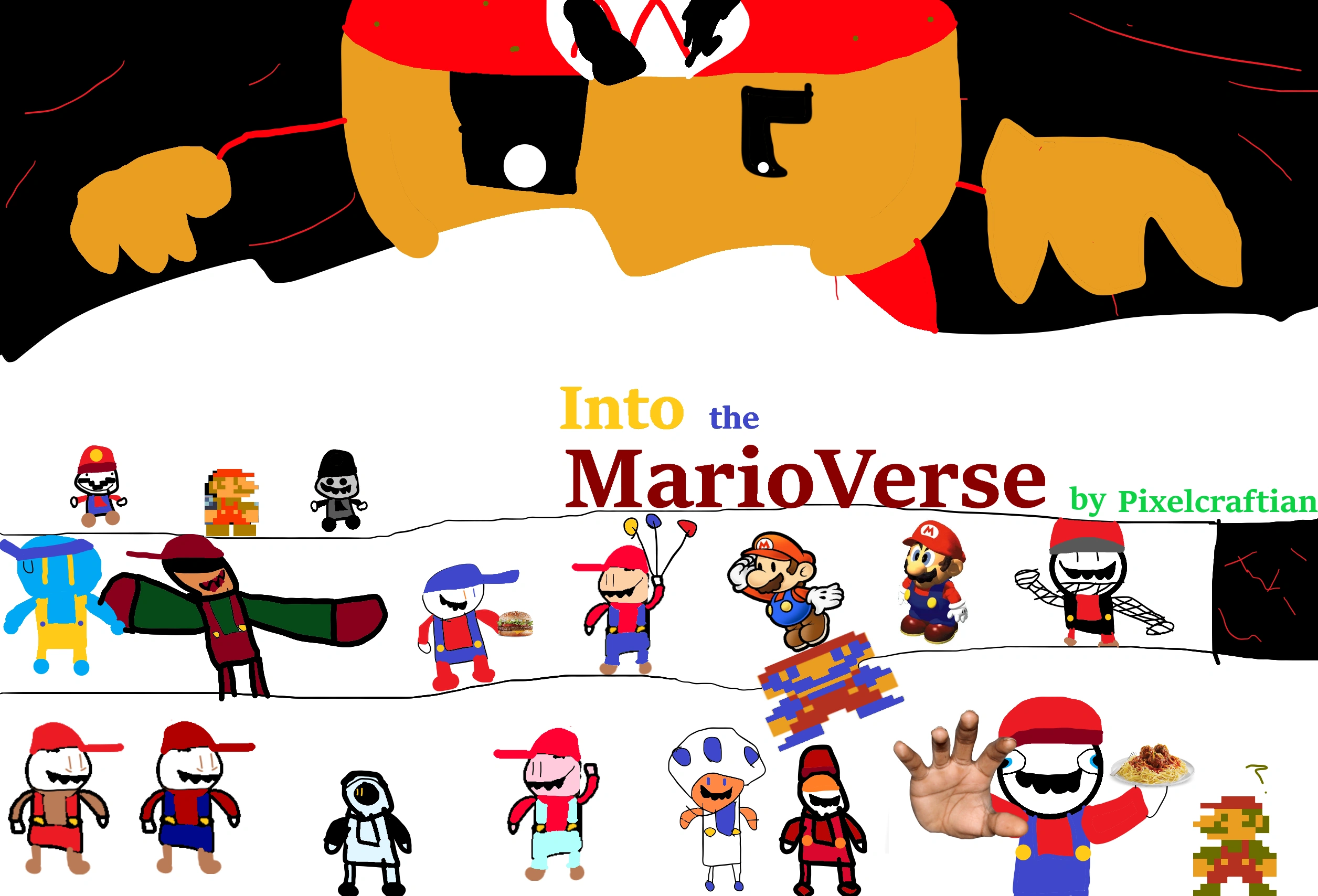 art of Pixelcraftian's 'Into the MarioVerse' | Fandom