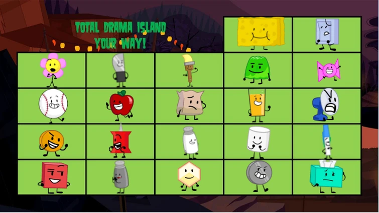 TDI Elimination Order but with BFDI and II Characters | Fandom