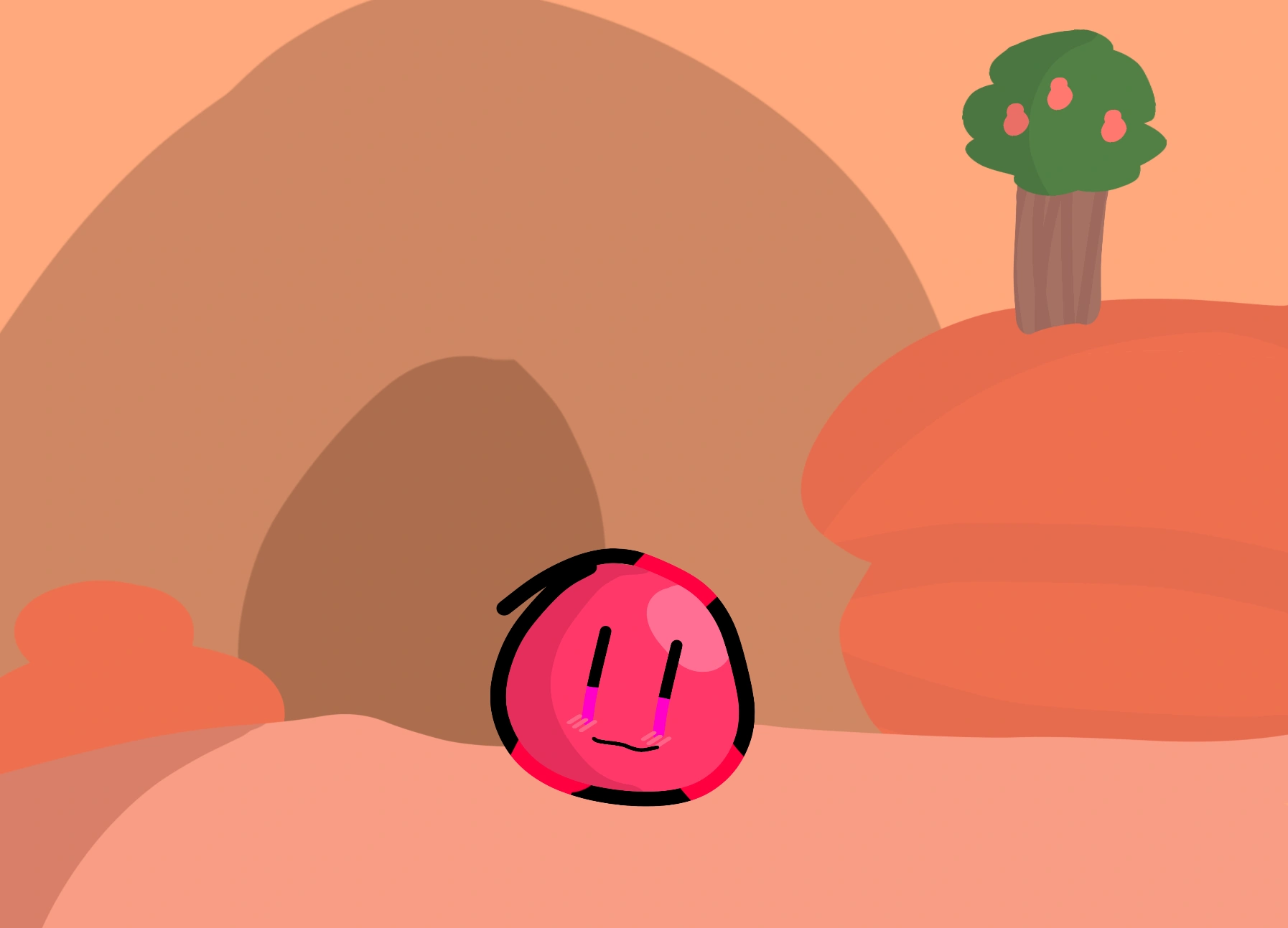 So I drew a Pink Slime in the Dry Reef, how is it? (I can draw other ...