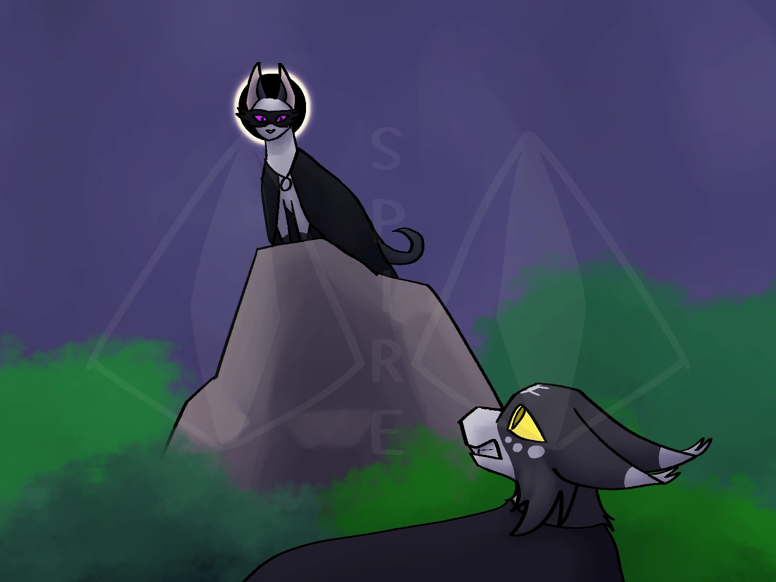 the queen and the seer (off-topic art) (comments > upvotes, both ...