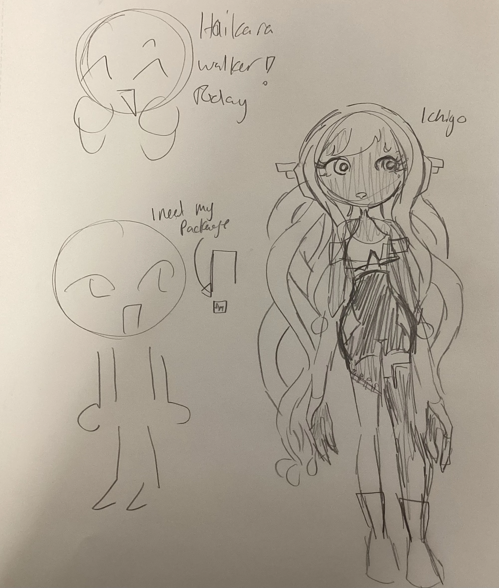 Ichigo doodle I drew during class !!! | Fandom