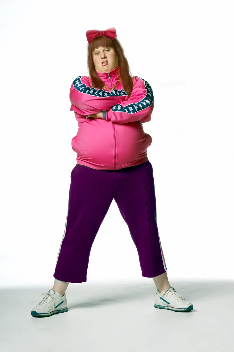 "Her character design bears a resemblance to the Little Britain ...