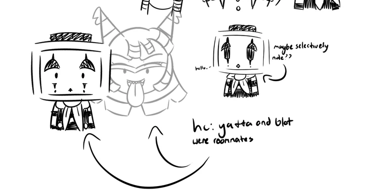 More Blot doodles + Looey and Yatta | Fandom