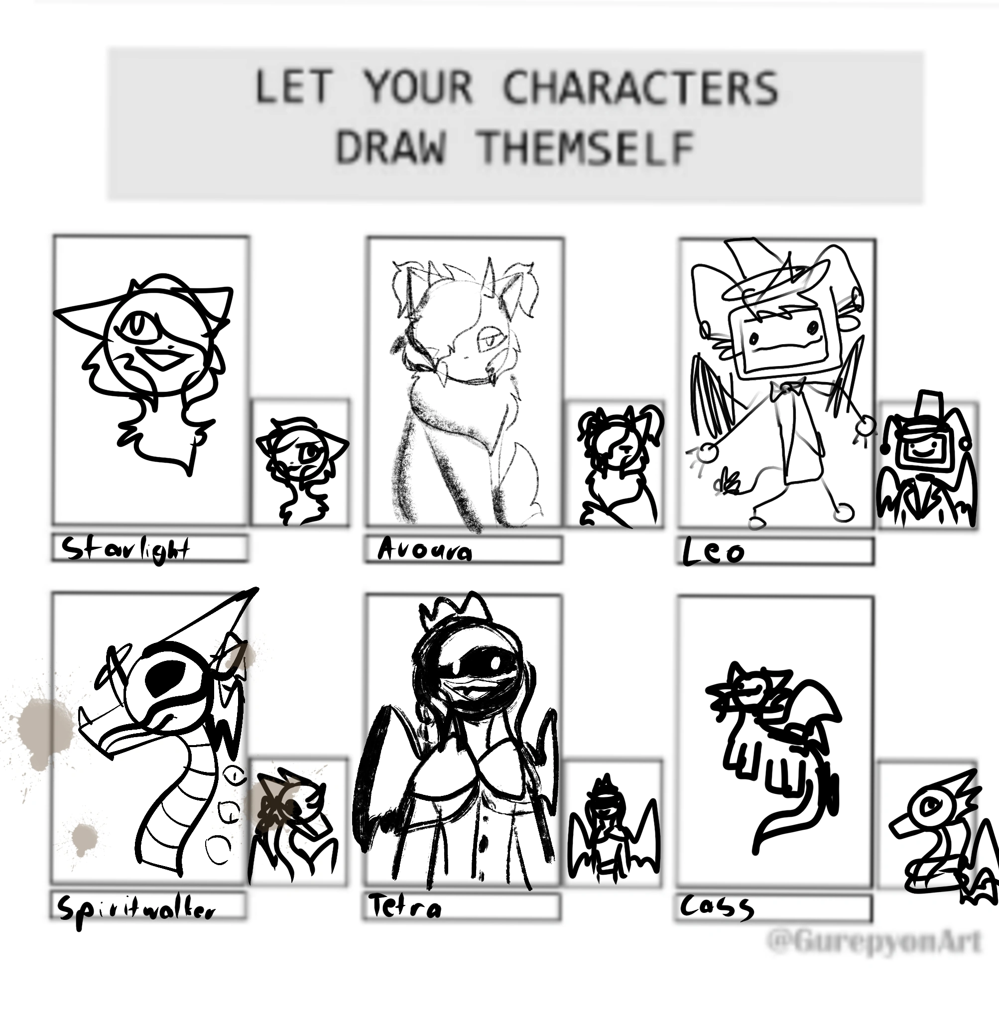 My ocs drew themselves | Fandom