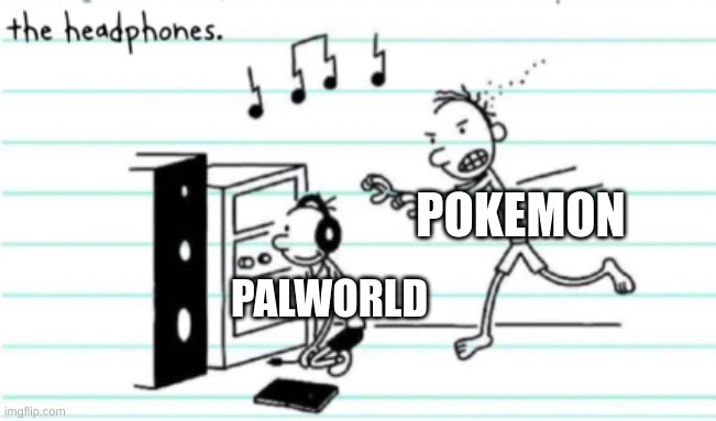just a little meme given the controversy between palworld and pokemon ...