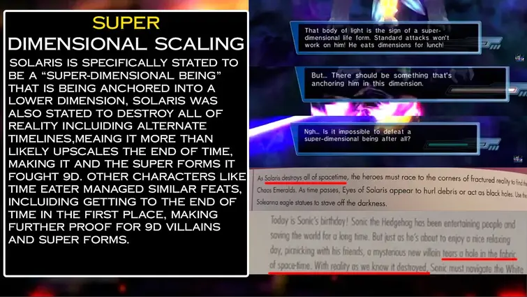 Sonic cosmology scale (credits to Mecha-dragon1999 on reddit) | Fandom