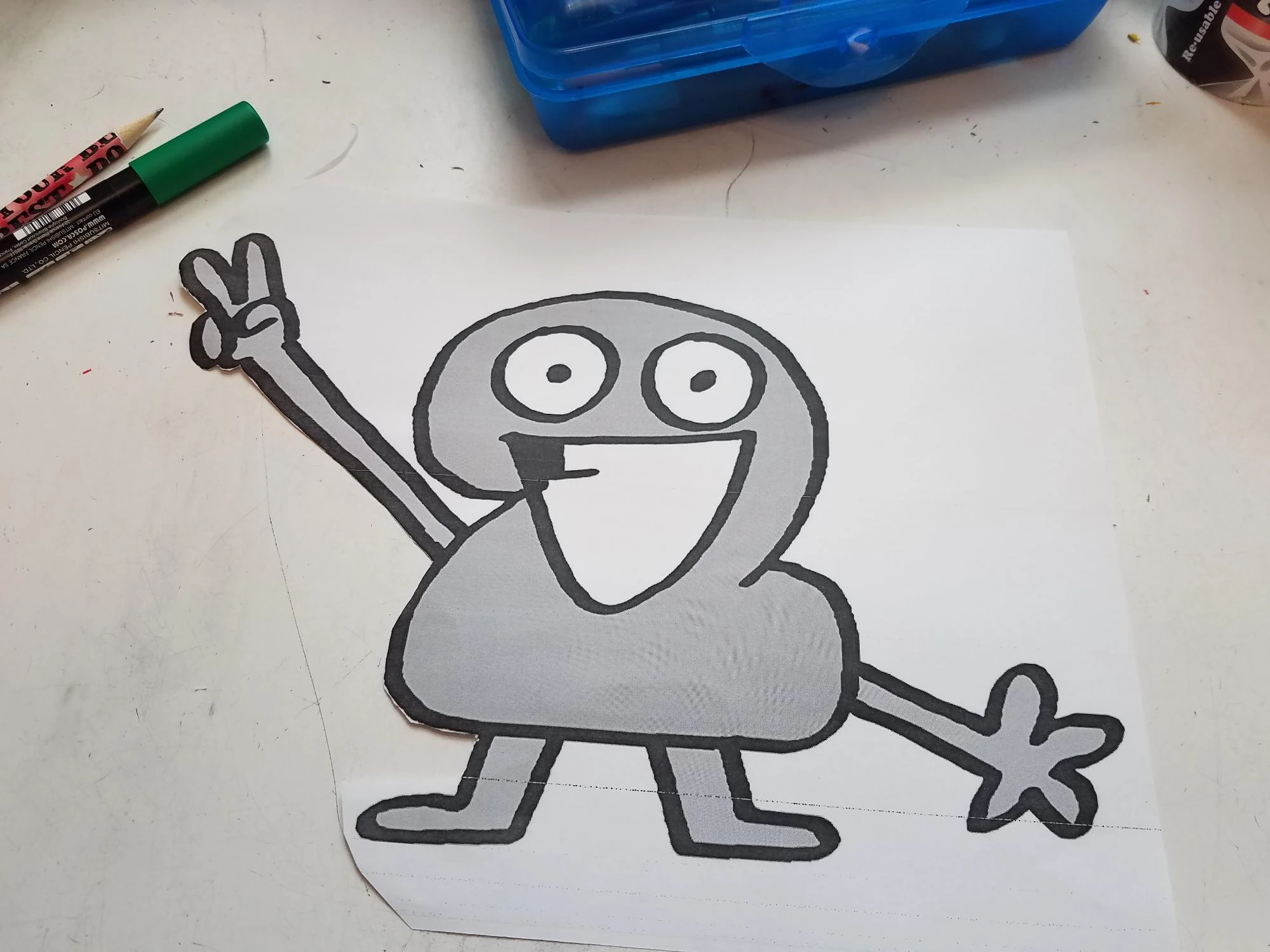 working on a cutout so i can display the goofball on my wall | Fandom