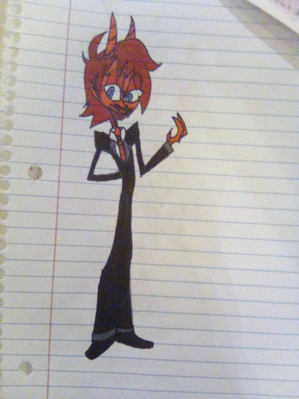 I drew Hellboy's oc :> | Fandom