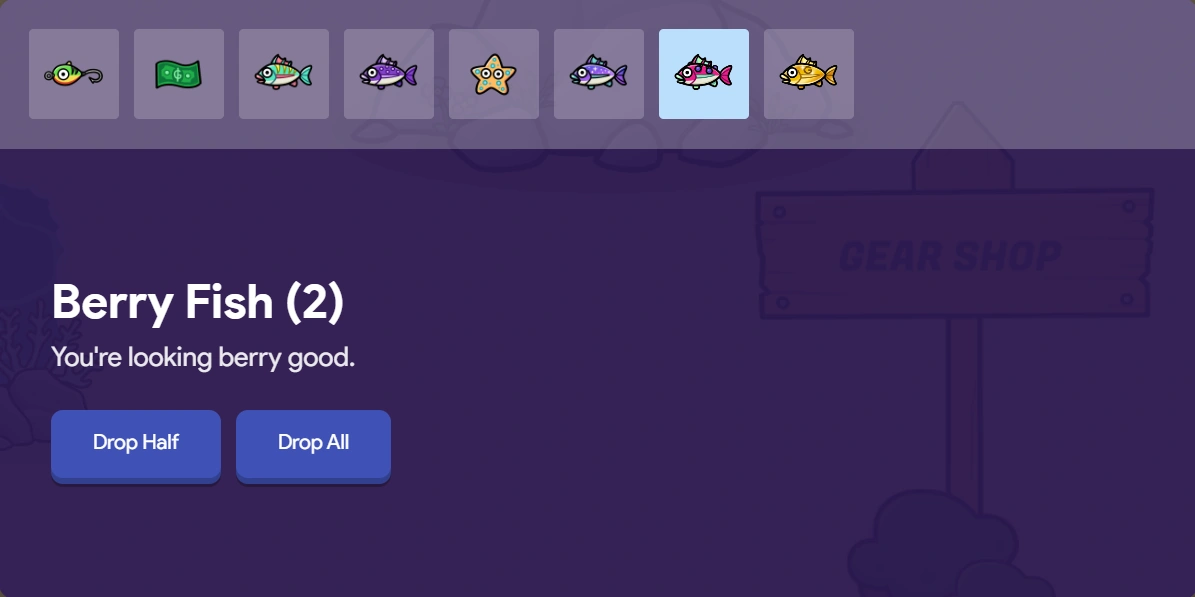 I have some photos of the tooltips of the Berry Fish and GimFish | Fandom