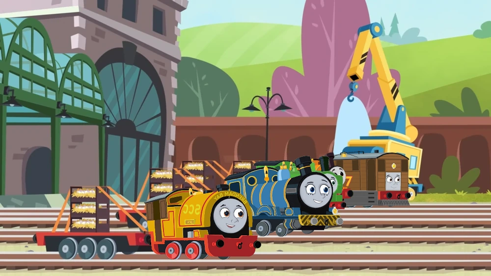 Dolly, Duck, Toby, Billy and Ben’s Egg Race. | Fandom