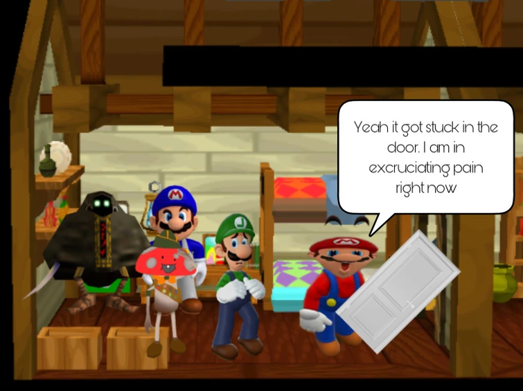 SMG4 Shortened: Mario gets his pingas stuck in the door | Fandom