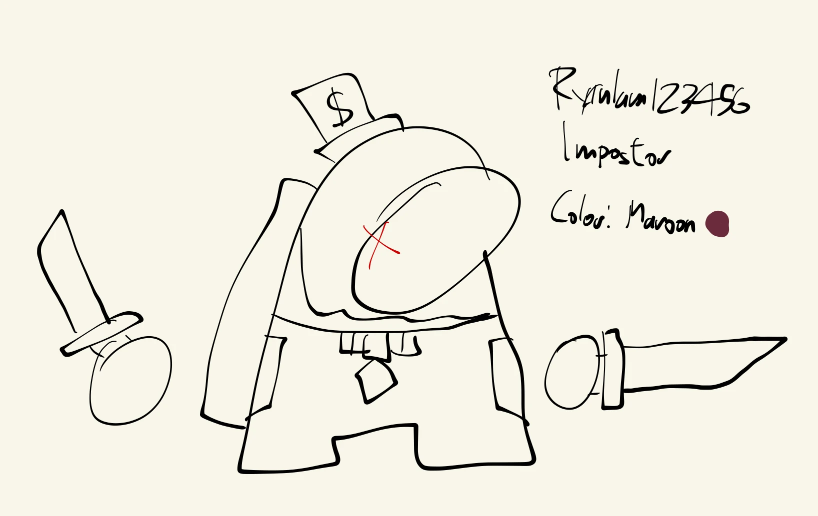 some art of my self insert amogus | Fandom