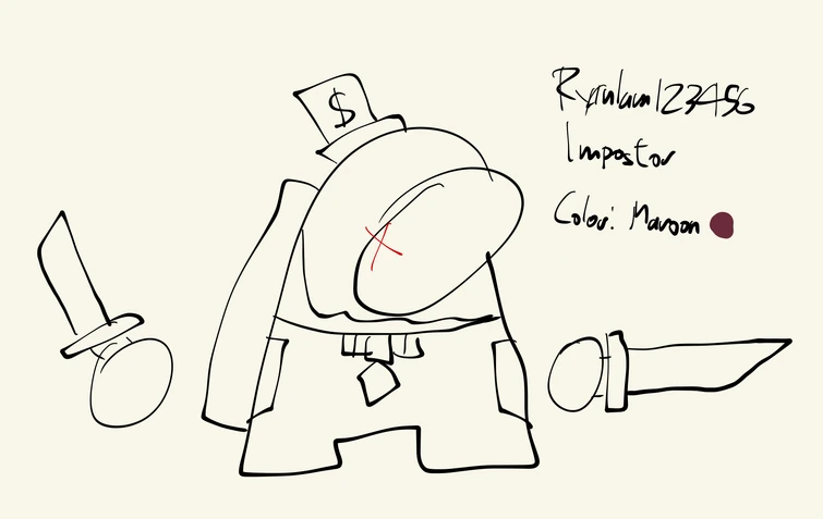 some art of my self insert amogus | Fandom