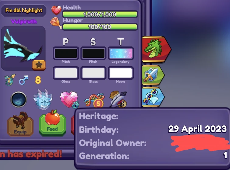 Selling this fm dbl 2/3 pitch (HL I think) gen 1 vulp! | Fandom