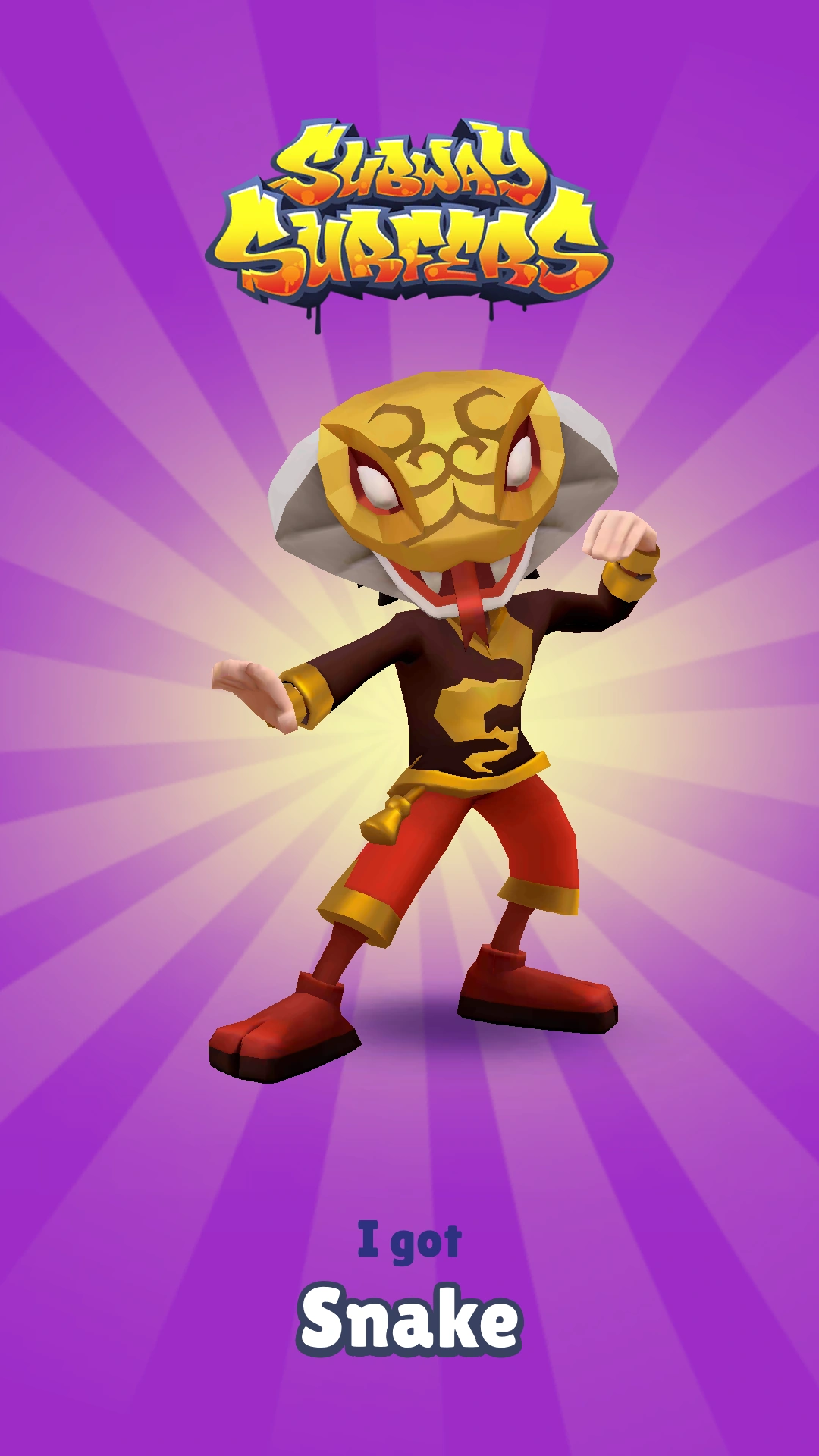 Snake unlocked (from a few days ago. Forgot about it) | Fandom