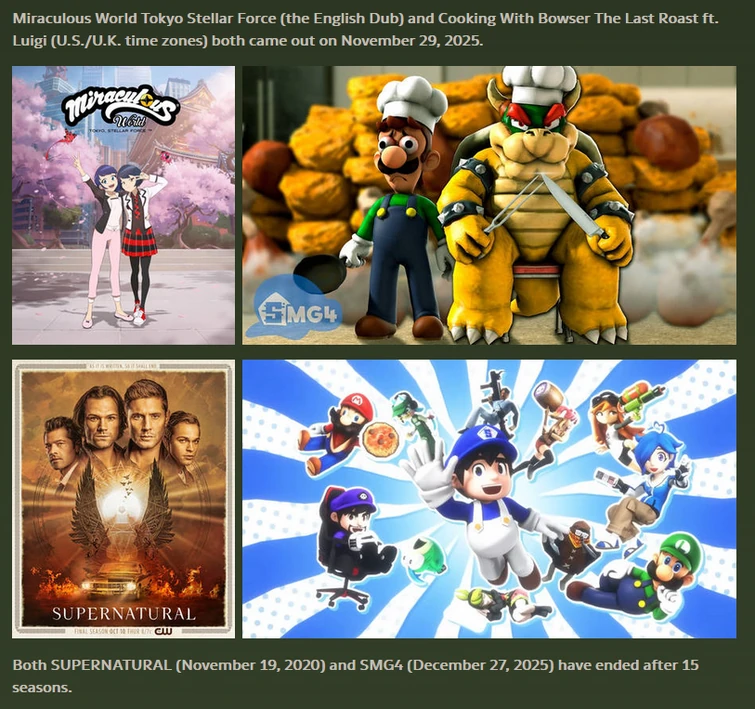 In honor of the SMG4 series ending, he's a fun fact! (In regards of ...