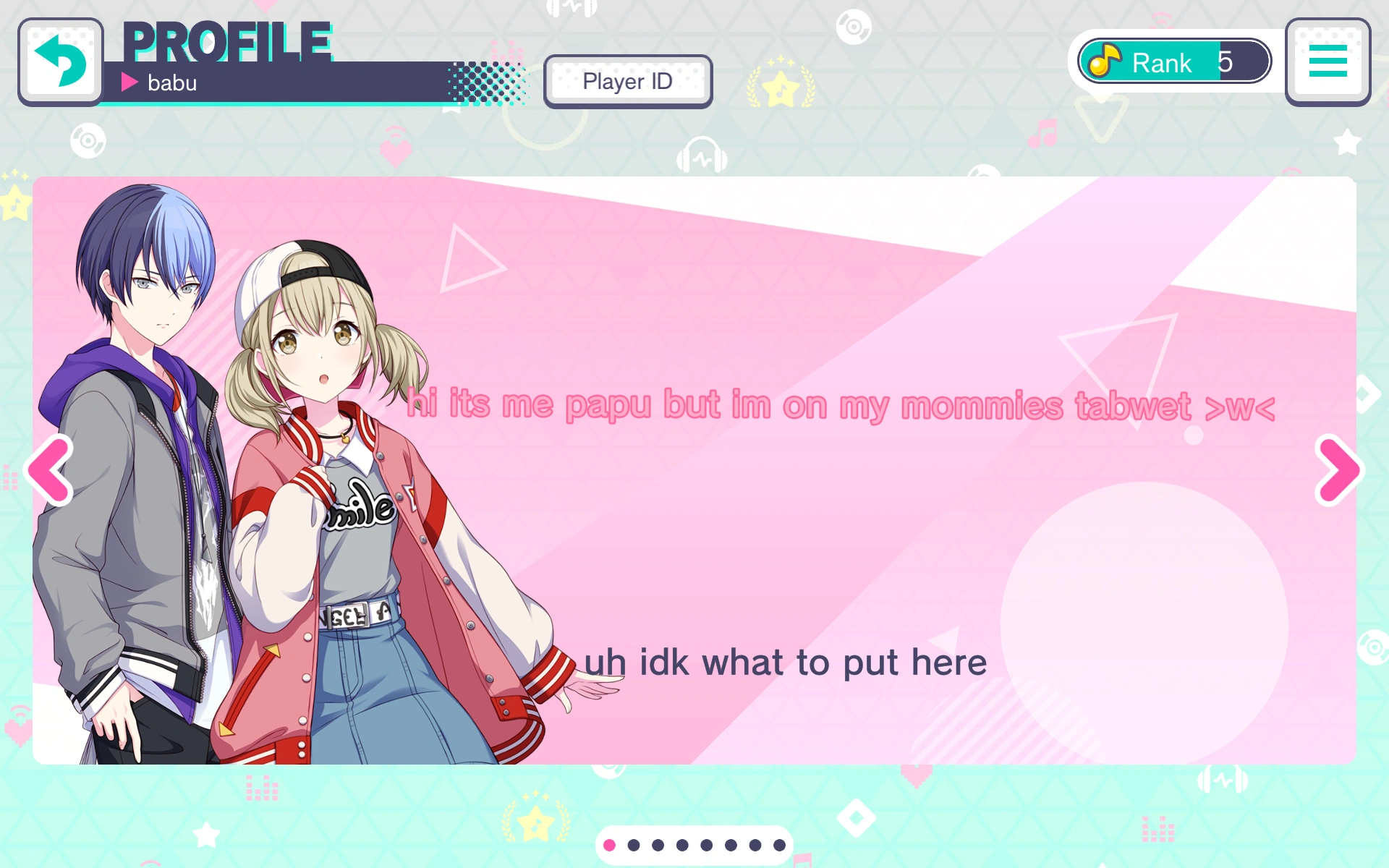 my pjsk alt acc while im waiting for my mom to give me my phone back so ...