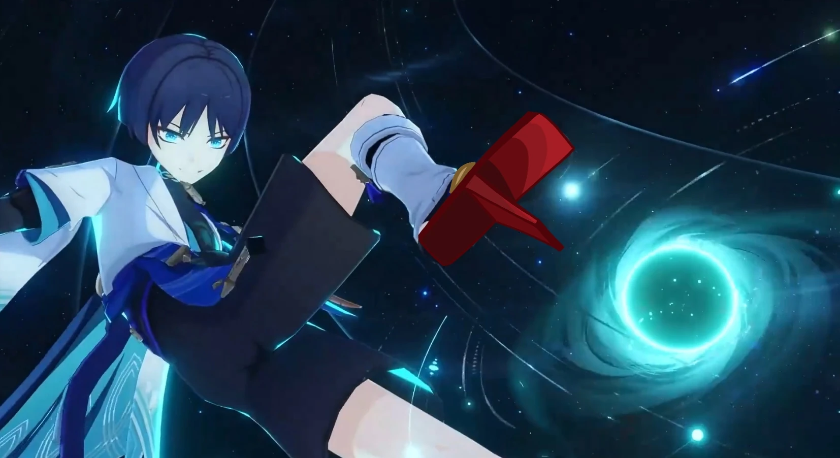 I made Wanderer wearing Kujo Sara's shoes during his ult for fun | Fandom