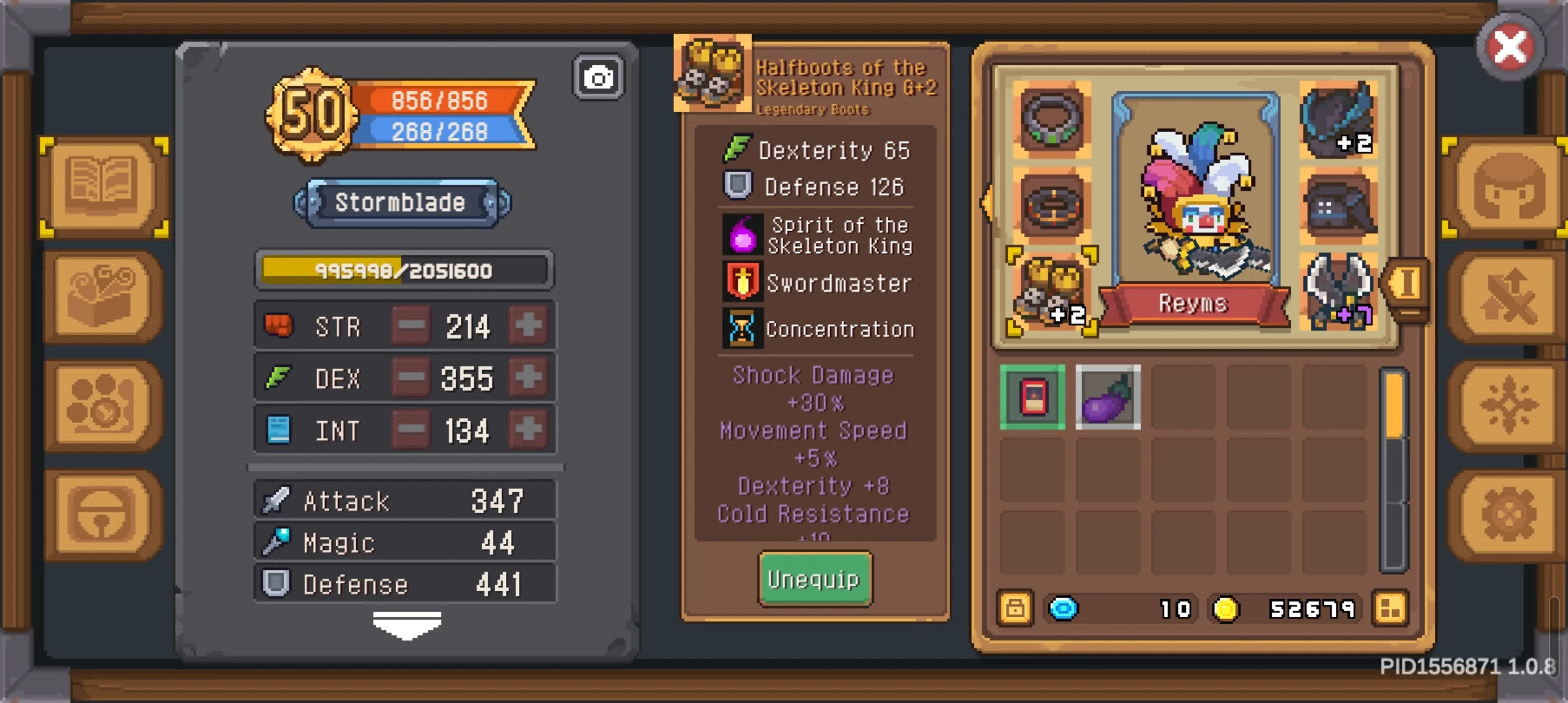 i upgrade this boots to +7 and i log out and after a while i log in ...