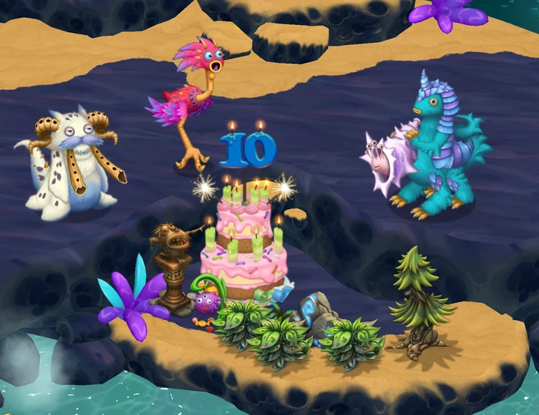 My Barbaloo statue looking like it’s touching the birthday candle flame ...