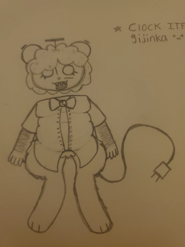 I made a gijinka of Clock (ITFT) ^_^ (might turn this into digital art ...