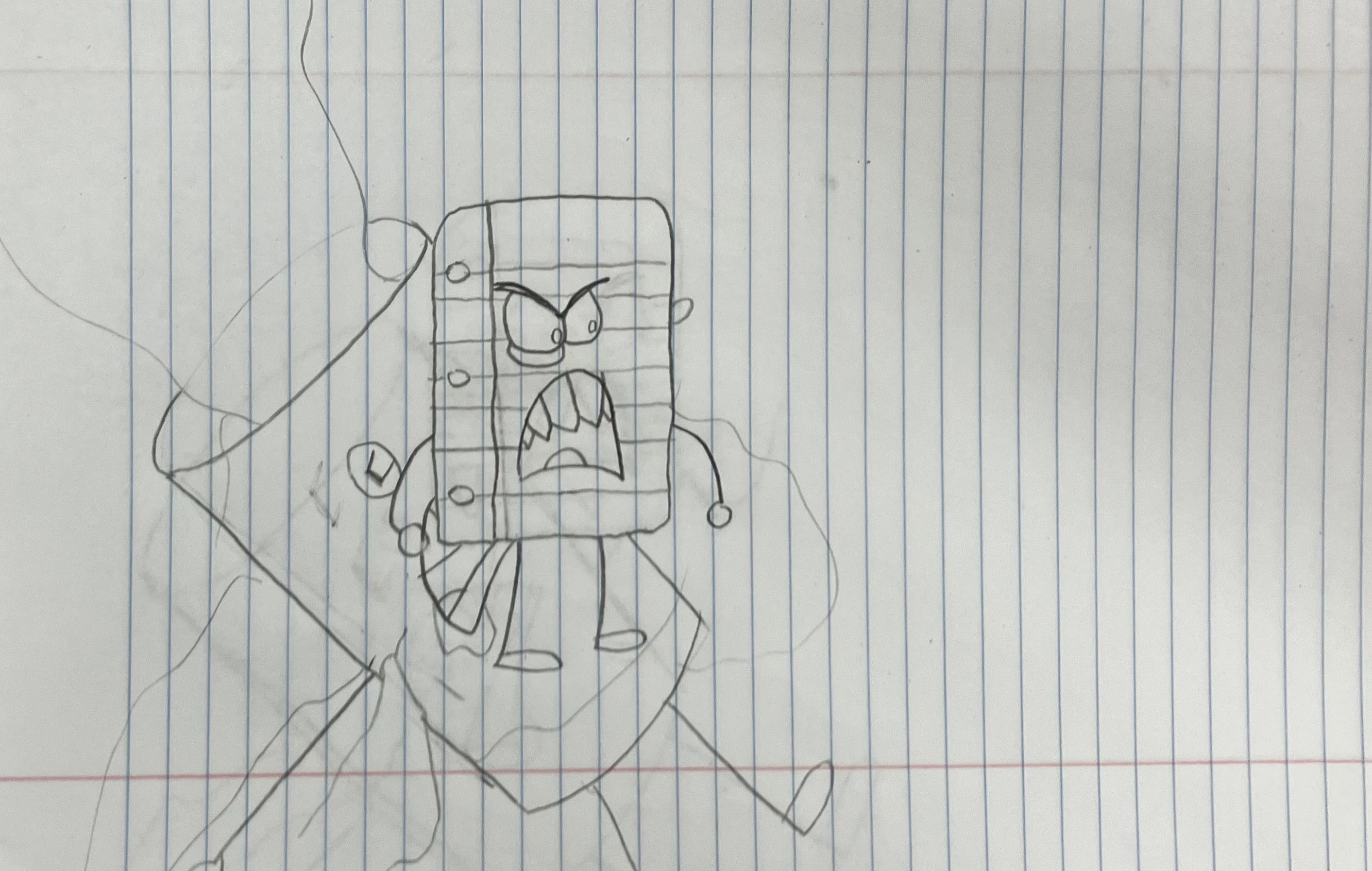 Horrifying doodle of Paper having beaten up OJ | Fandom