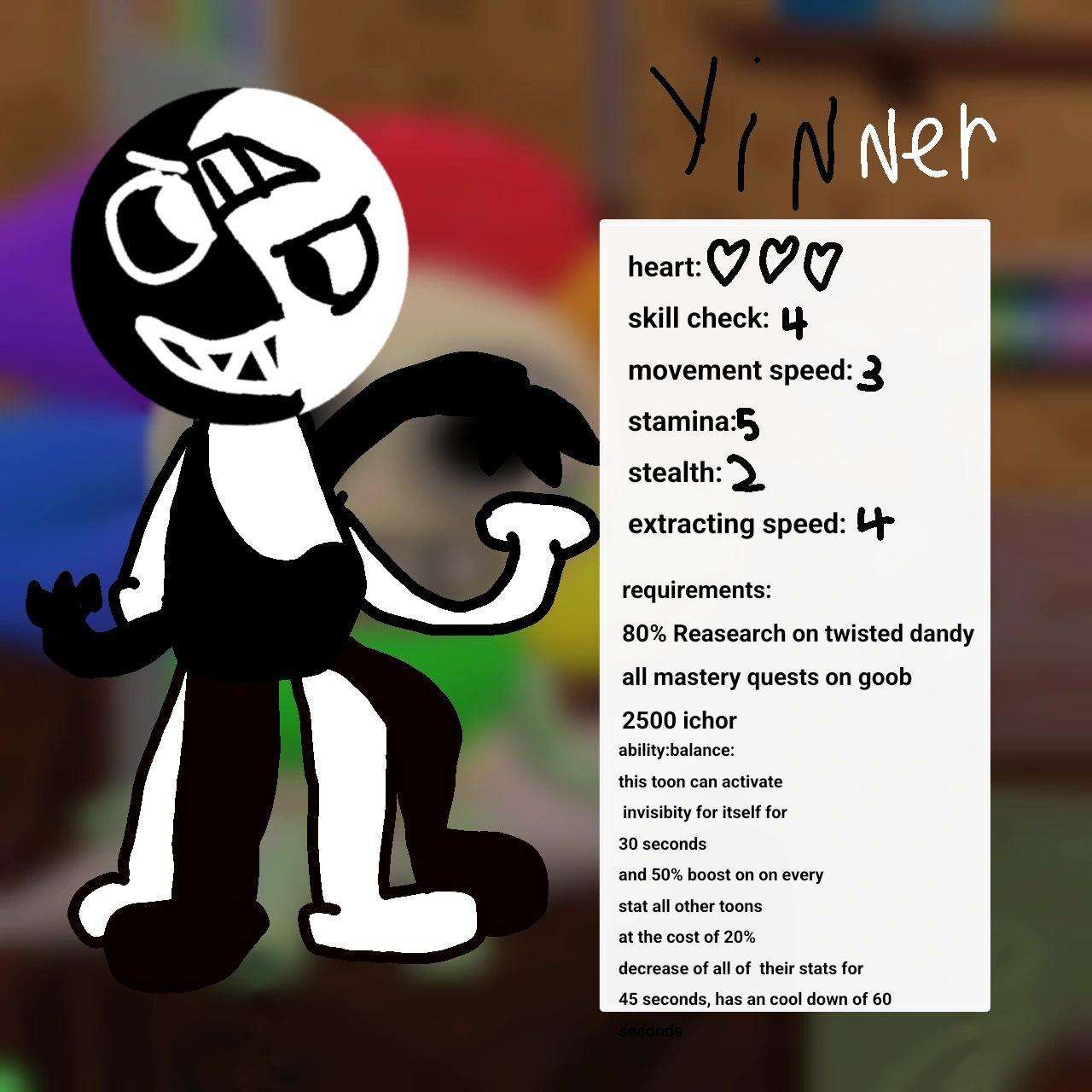 some details for my dandy's world oc! | Fandom