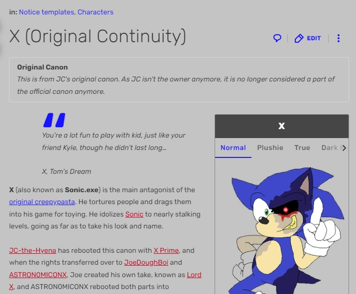 I'm creating a wiki for official exe stuff | Fandom