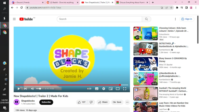 There's this channel that claims to be the official Shapeblocks, but is ...