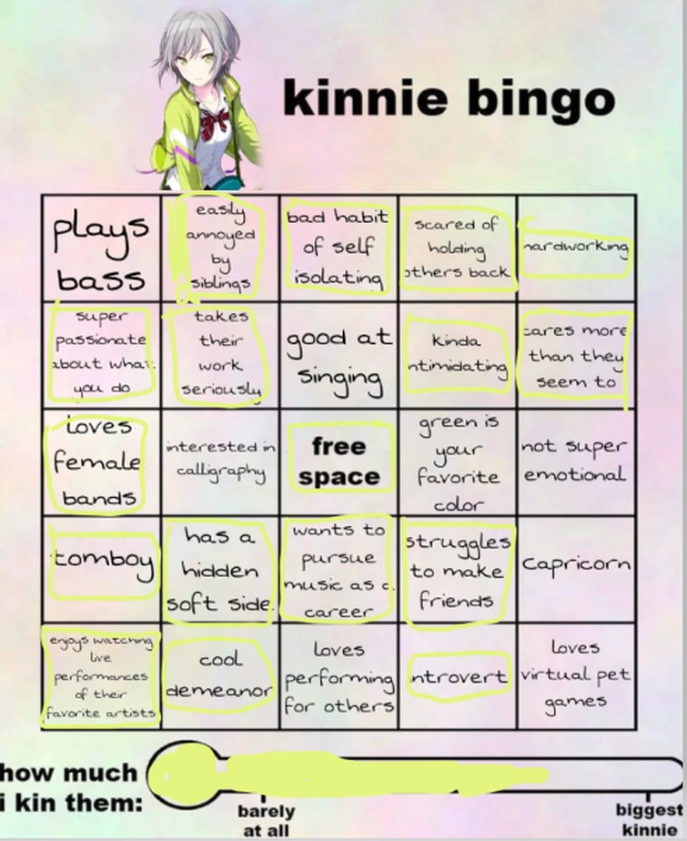 shiho kinnie bingo | Fandom