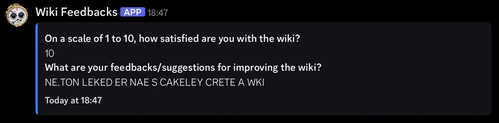 NE.TON LEKED ER NAE S CAKELEY CRETE A WKI | Fandom