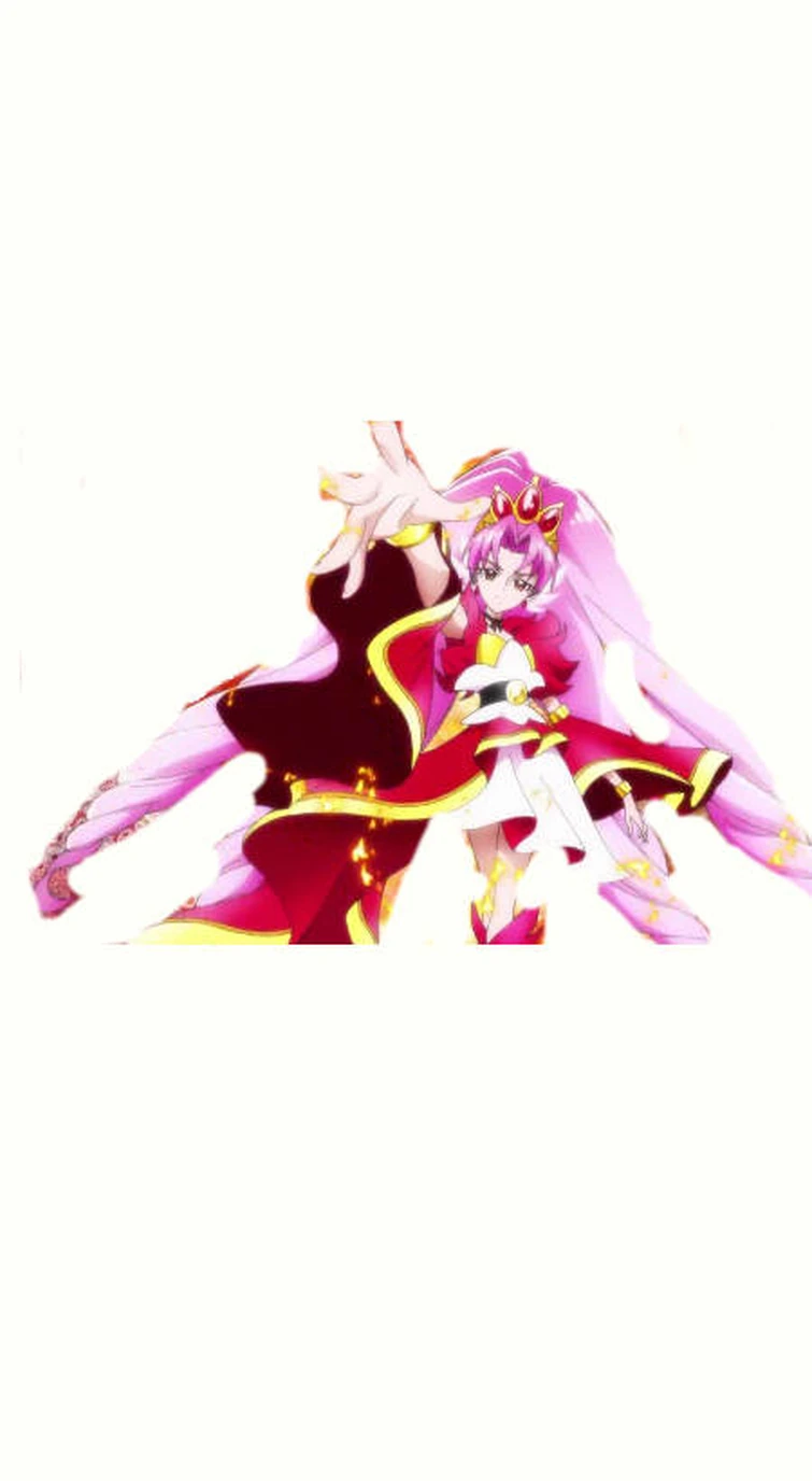 Cure scarlet transformation pose (no background) | Fandom