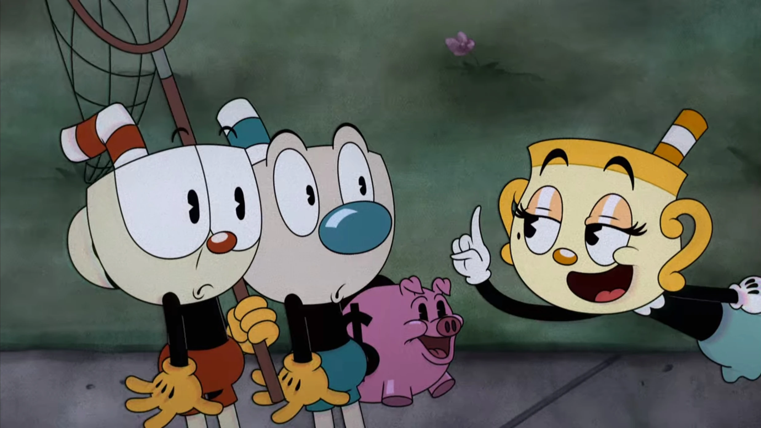 Cuphead drawing of the trio | Fandom