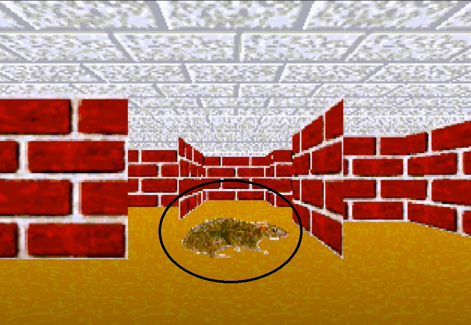 there is a mouse in the photo that looks like a sprite just like every ...