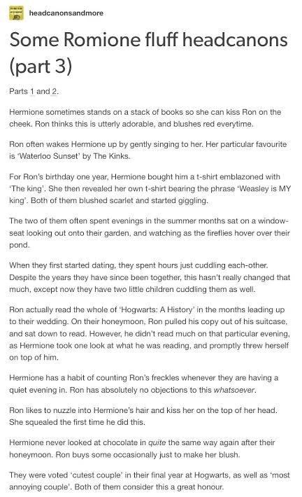 Romione Headcanons | Fandom